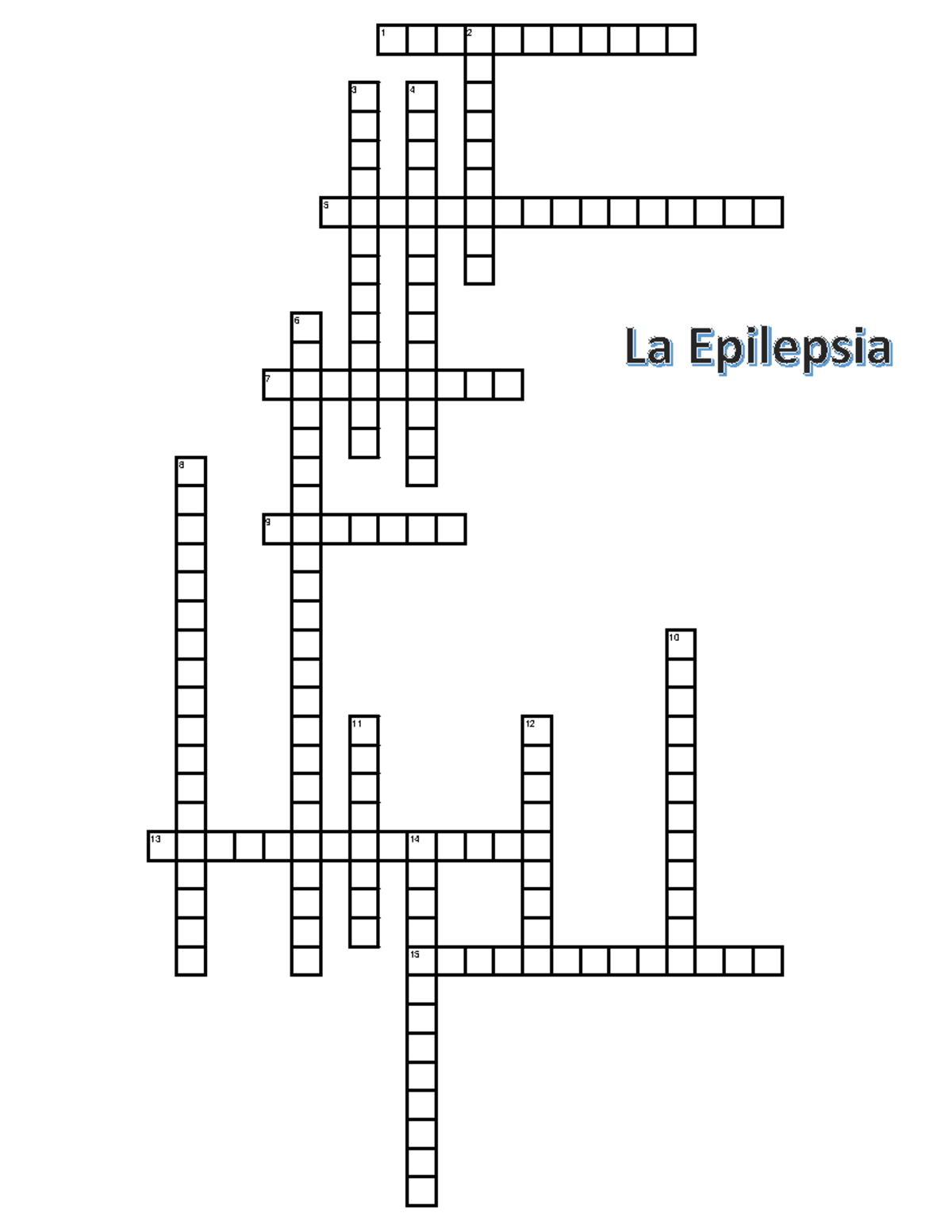 La Epilepsia Crgm1 1 3 2 4 5 6 7 8 9 10 11 13 12 14 15 Verticales