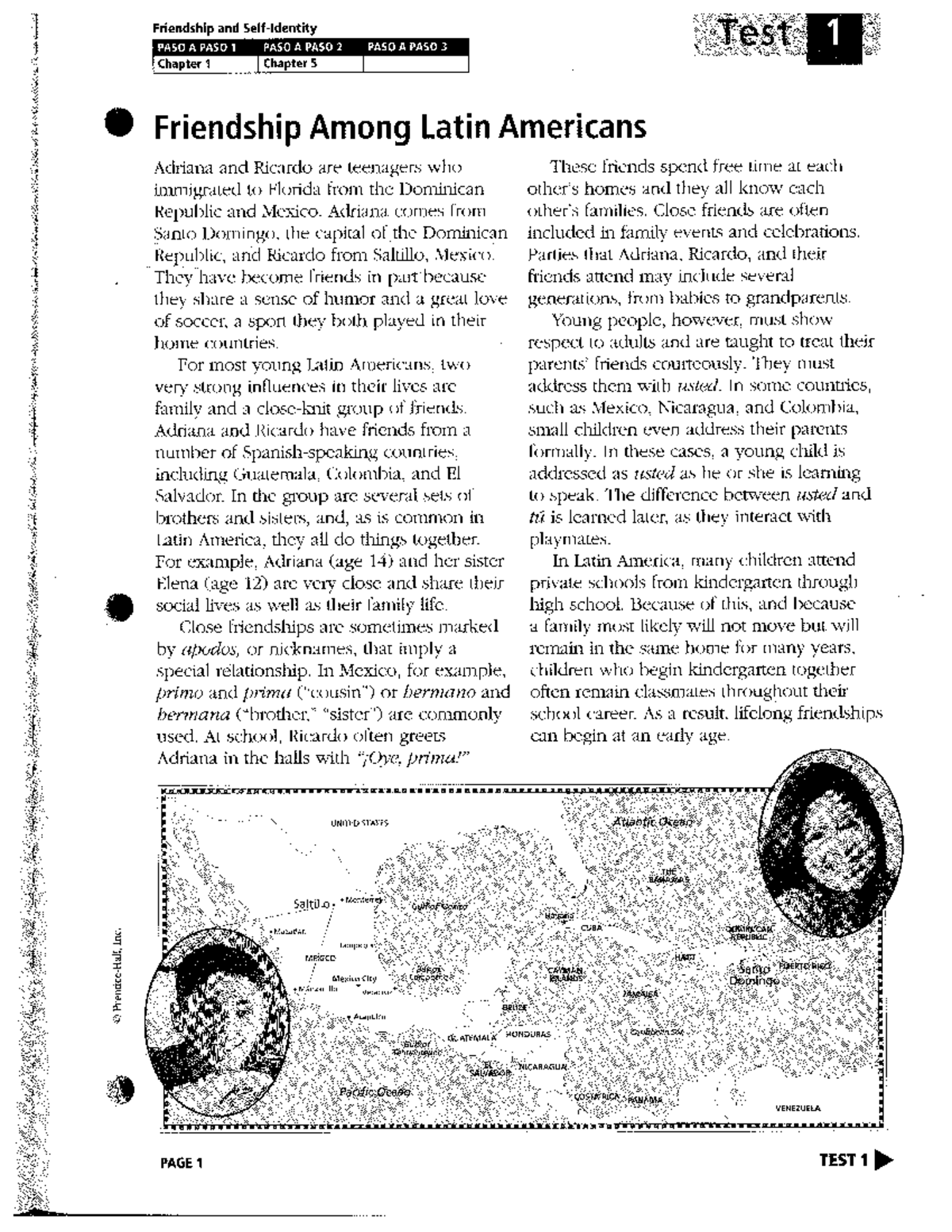 Friendships in Latin America reading - Studocu