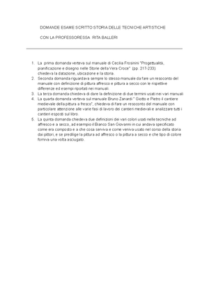 Storia Delle Tecniche Artistiche - STORIA DELLE TECNICHE ARTISTICHE La ...