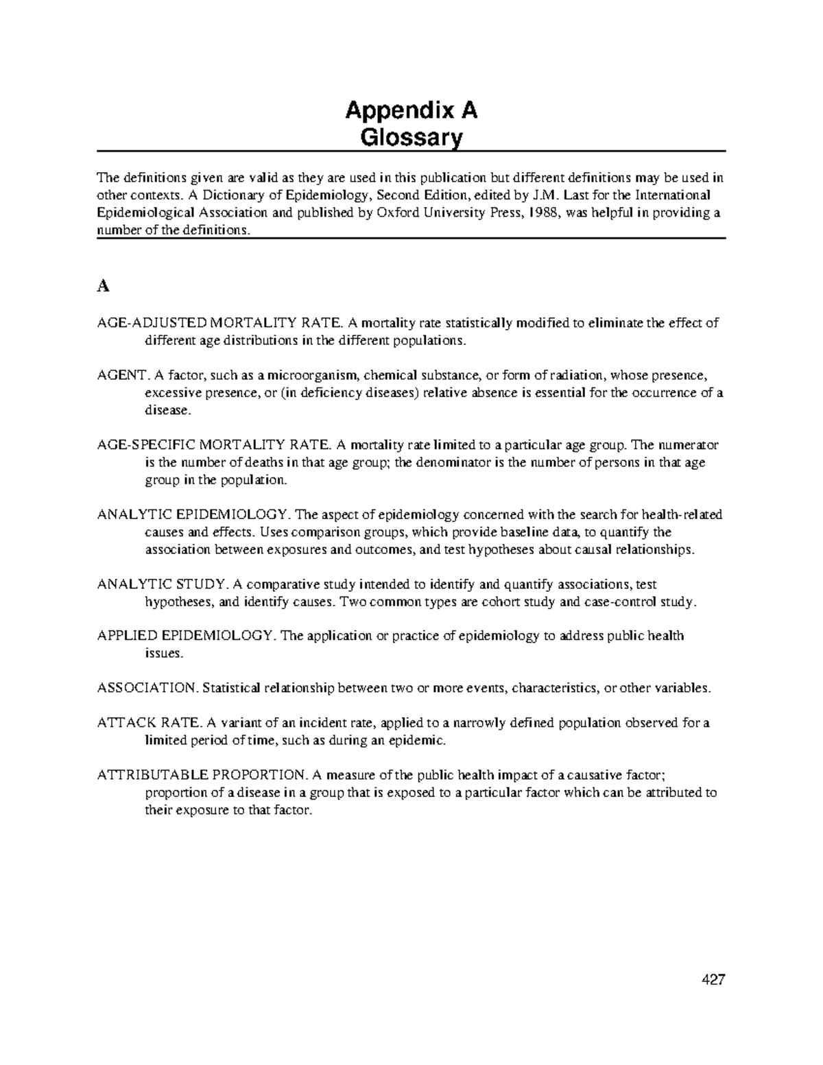 9-Disease-Glossary - Disease glossary - Appendix A Glossary The definitions given are valid as ...