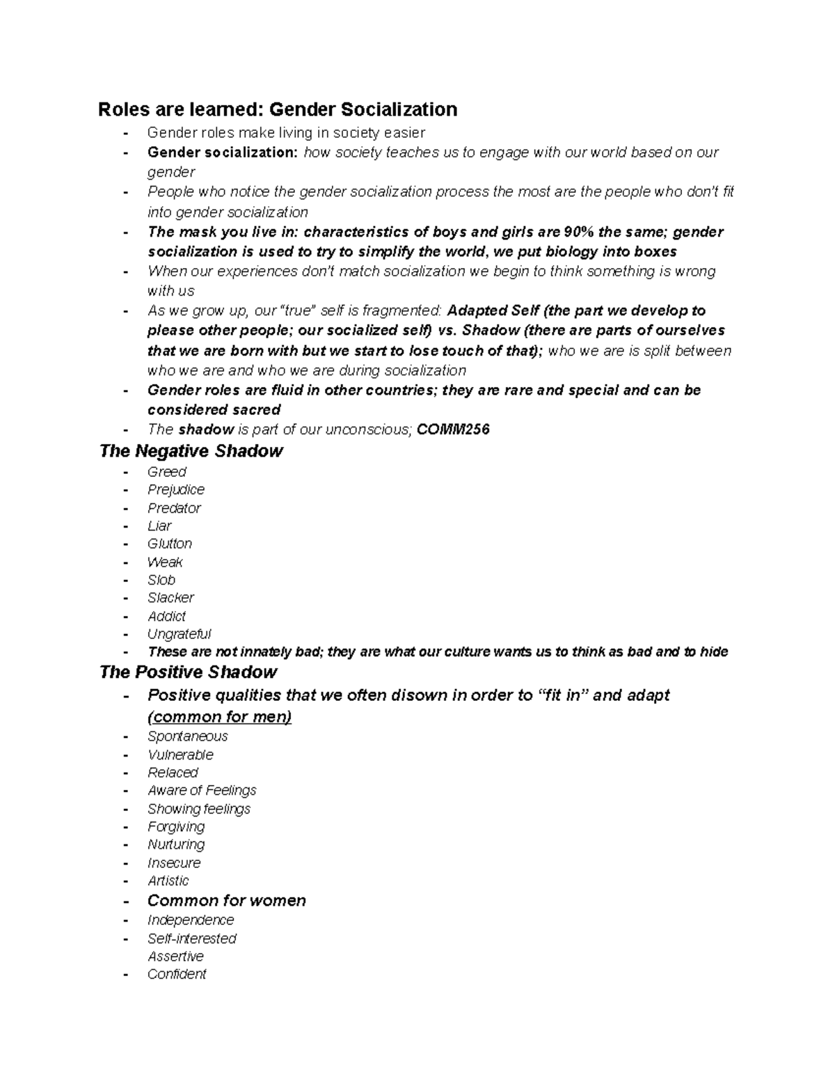 Comm230 module 3 - Roles are learned: Gender Socialization - Gender ...