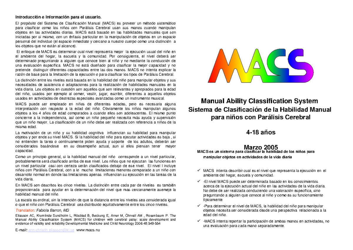MACS Spanish - MACS guíe - Introducción e información para el usuario ...