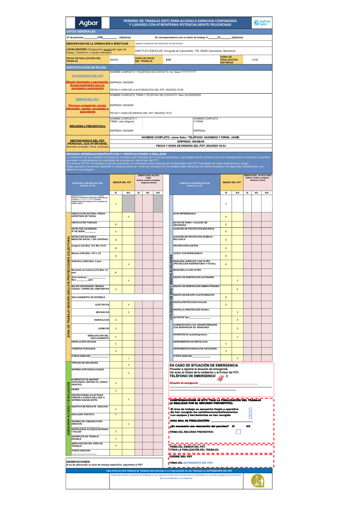 Anexo 2 Modelo de Permiso de Trabajo EECC y LAPP v5 - Modelo DE PDT ...