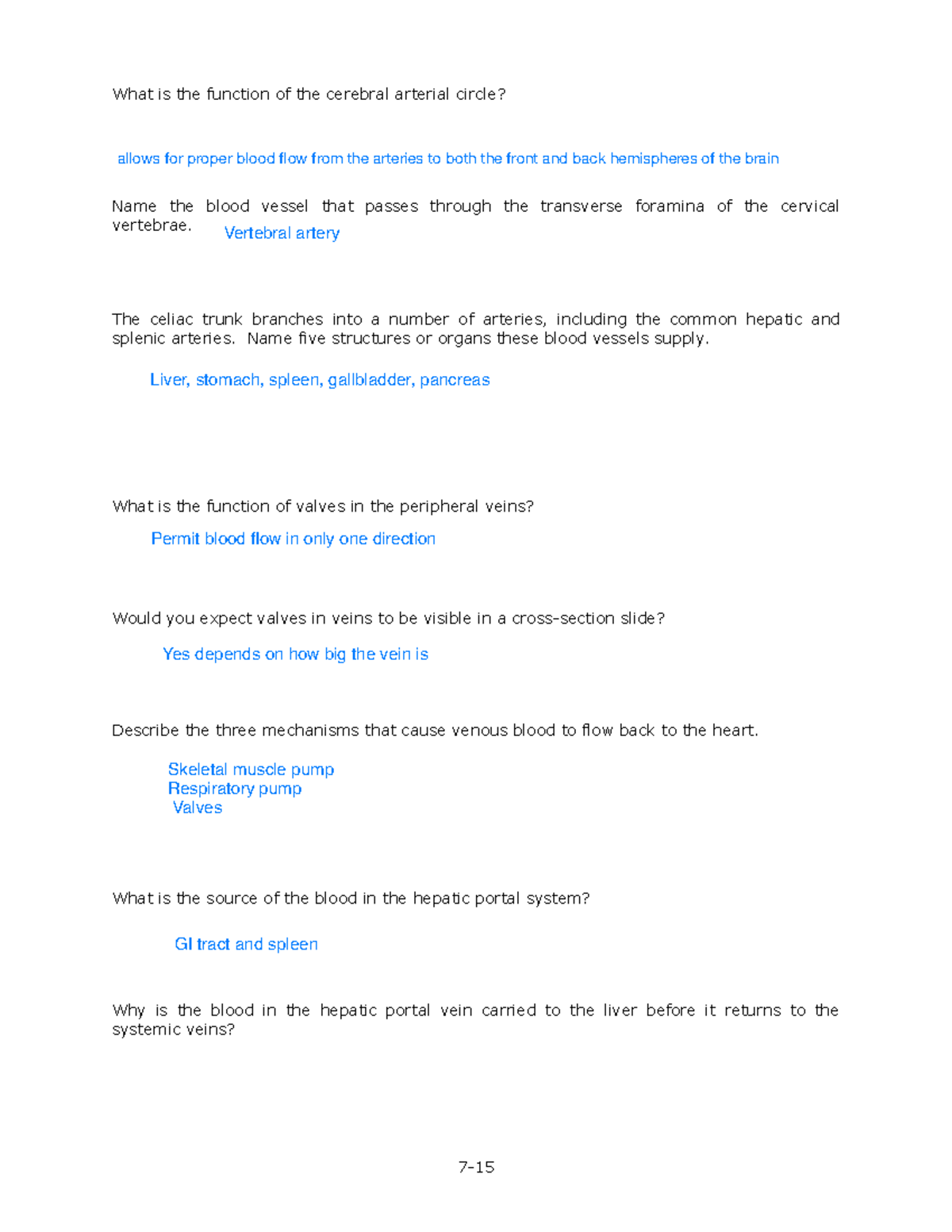 LAB 7 - CVS 6 - Lab 7 - CVS Answer Key - 7- What is the function of the ...