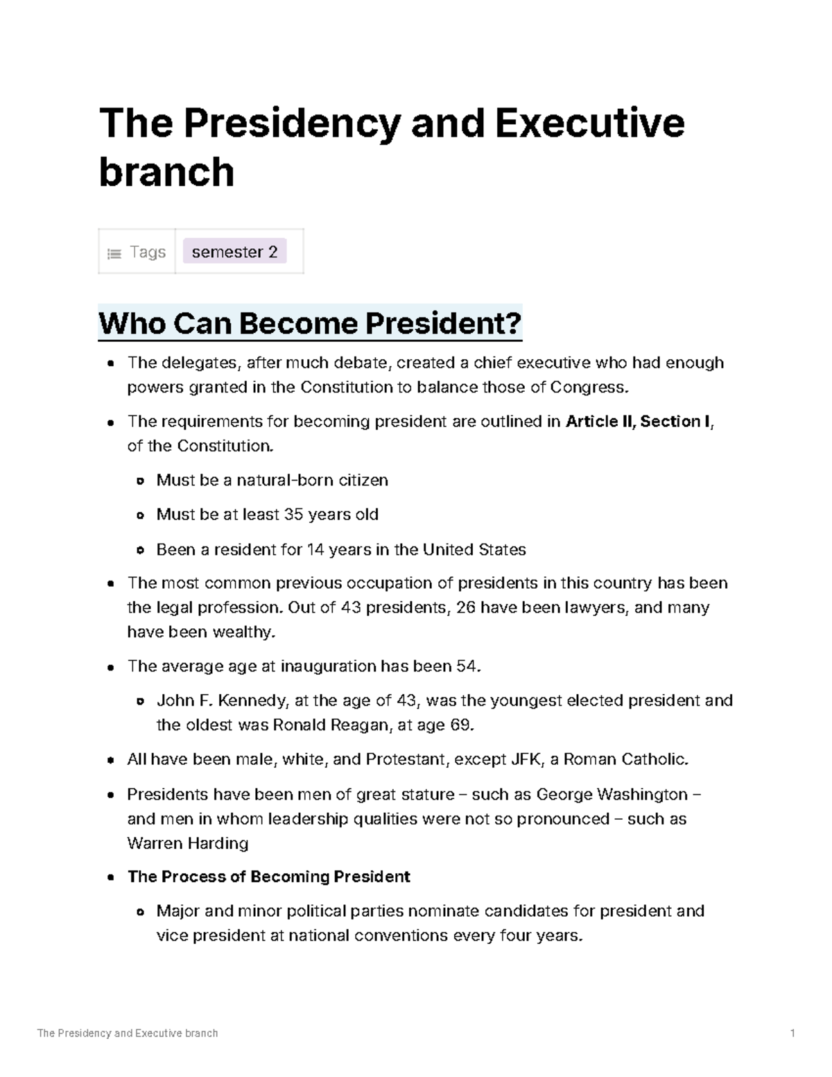 Ffe3b3c7-6ae4-4cd2-954f-f8fe69ed9069 The Presidency and Executive ...