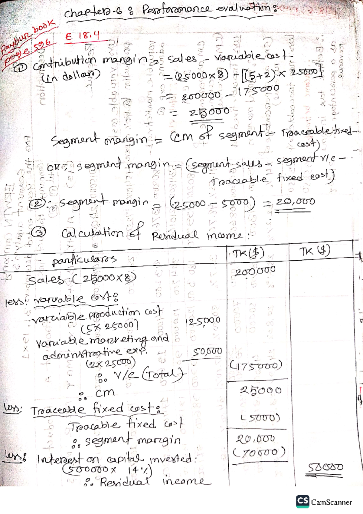 ACC-503; Performance Evaluation math solution - : Performance evaluation: eag 2 E 18 page th S ...