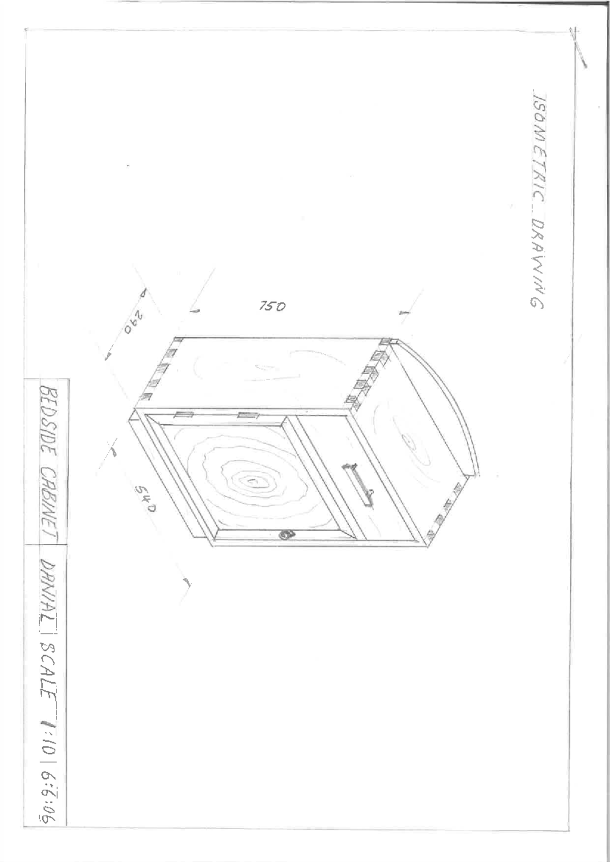 3.Development drawings - 150 540 150 540 THIRD ANGLE ORTHOGONAL DRAWING ...