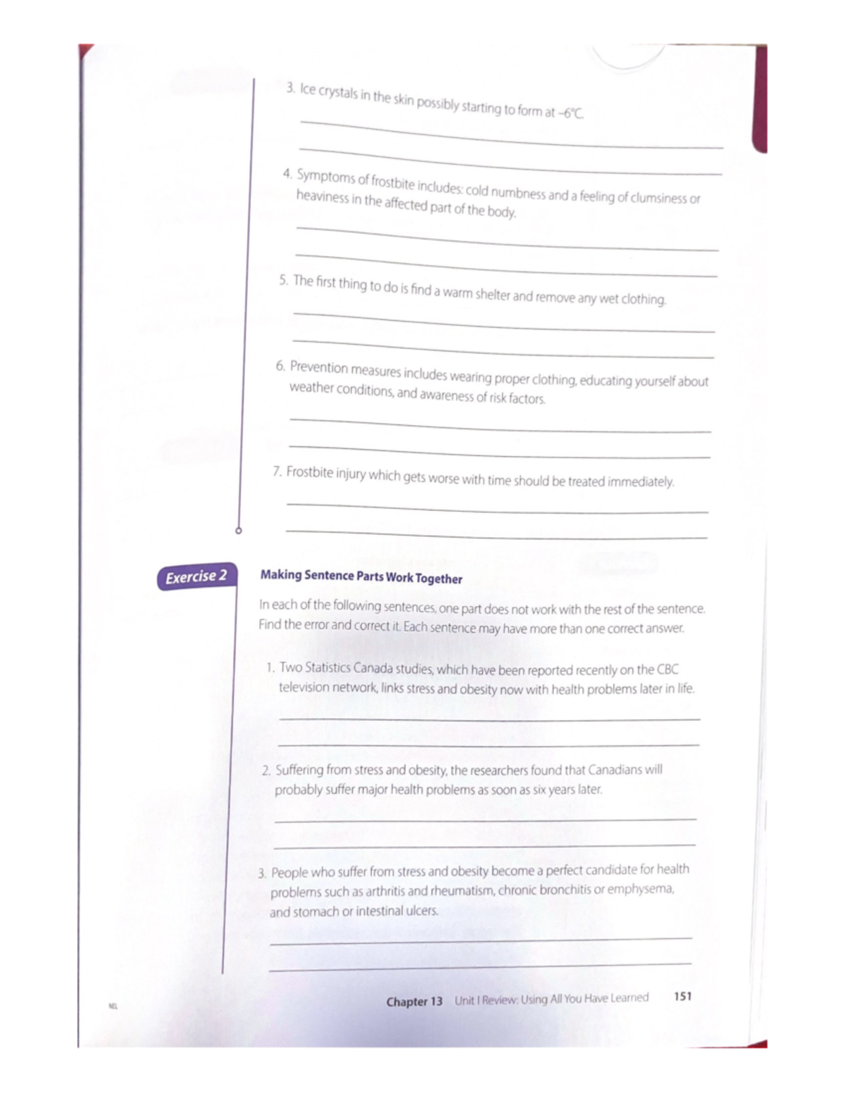 Chapter 13 - textbook notes - 3. Ice crystals in the skin possibly ...