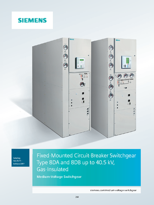 33KV switchgear specification - Medium-Voltage Switchgear Type 8DA10 ...