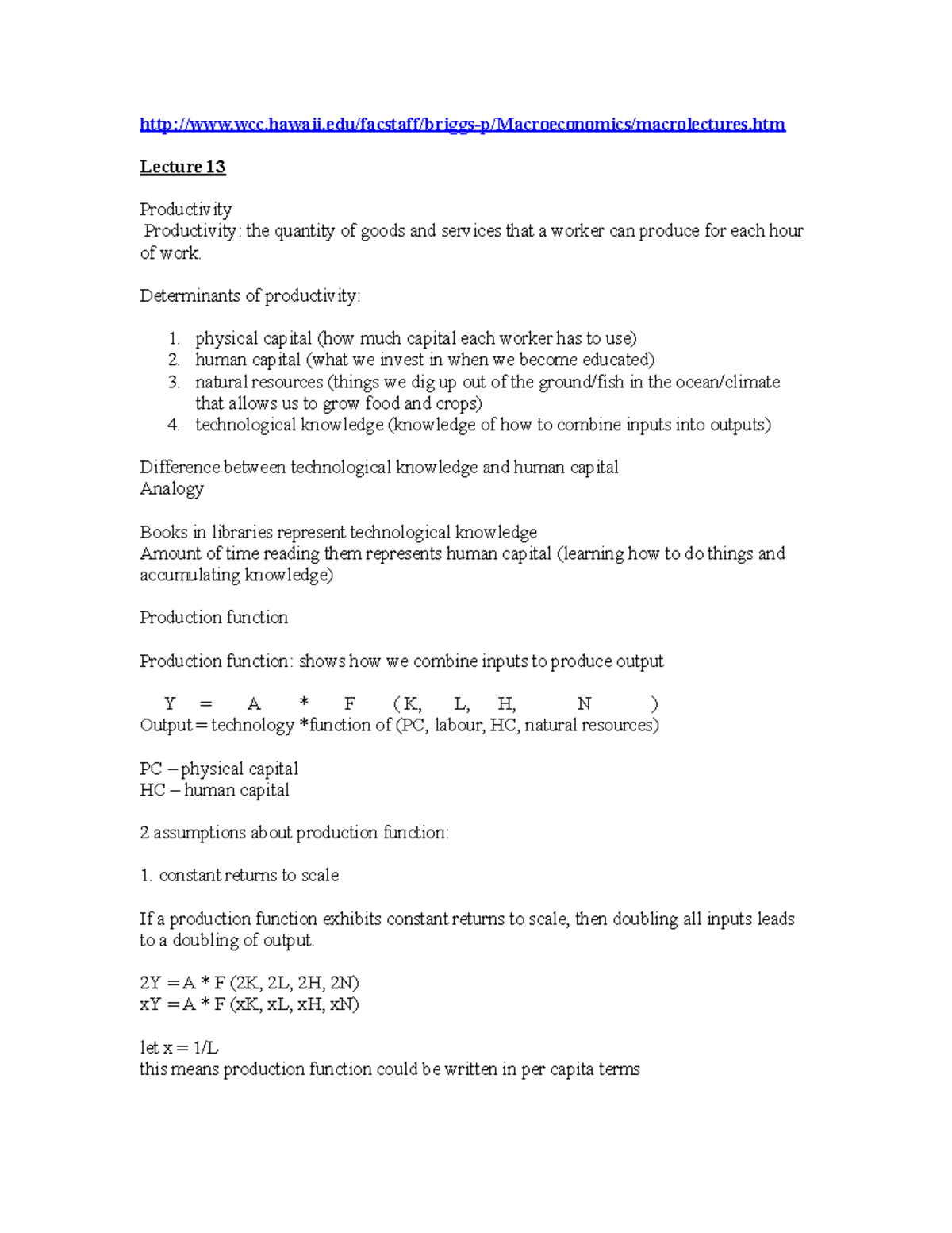 Macro Test 2 - ECON 1BB3 - wcc.hawaii/facstaff/briggs-p/Macroeconomics ...