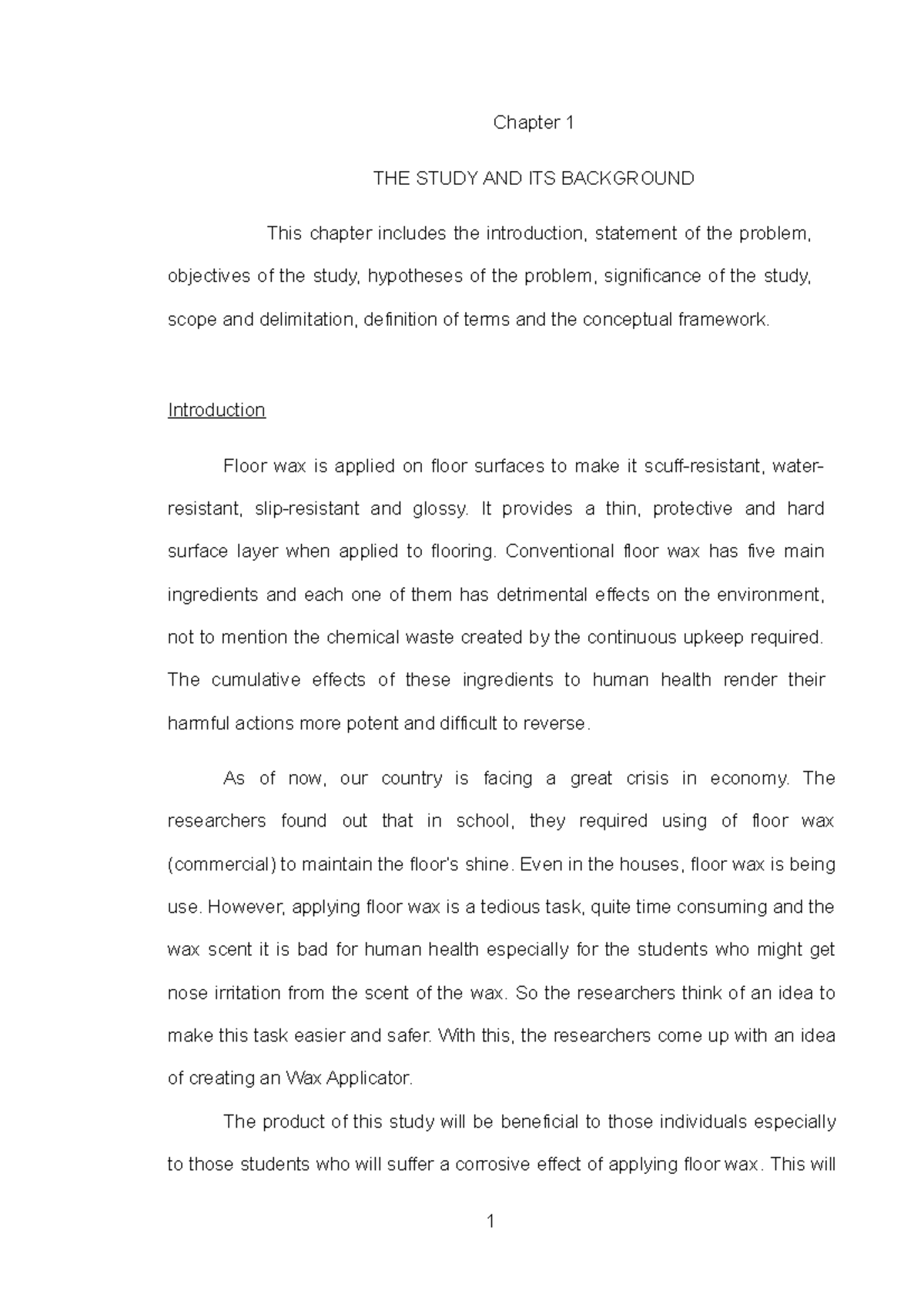 Research grade 10 hdjsjsjsiwiwi - Chapter 1 THE STUDY AND ITS ...