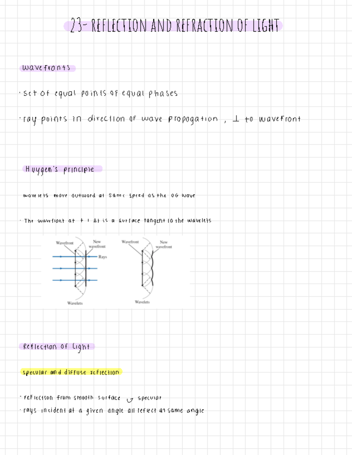 Chapter 23-Reflection And Refraction Of Light, March 6- 8 - 23- reflection and refraction of ...
