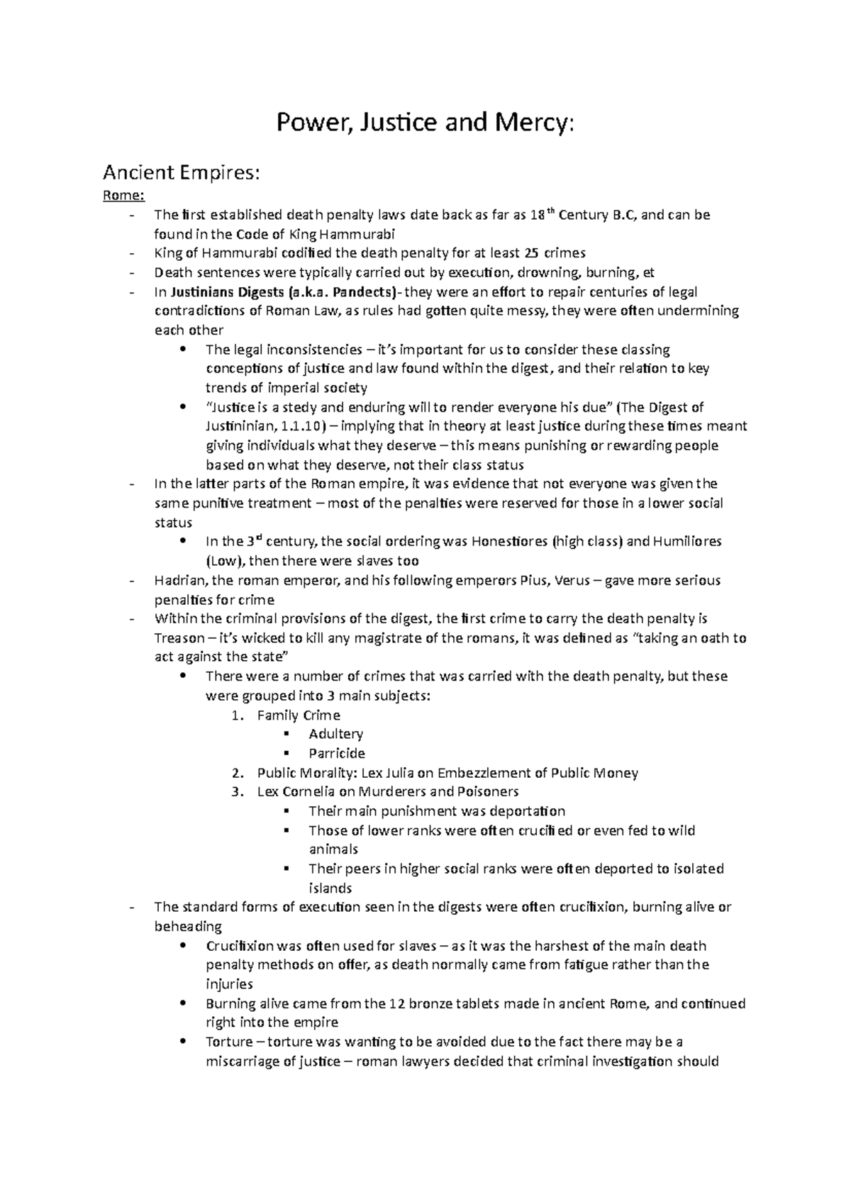 Power, Justice and Mercy - Power, Justice and Mercy: Ancient Empires ...