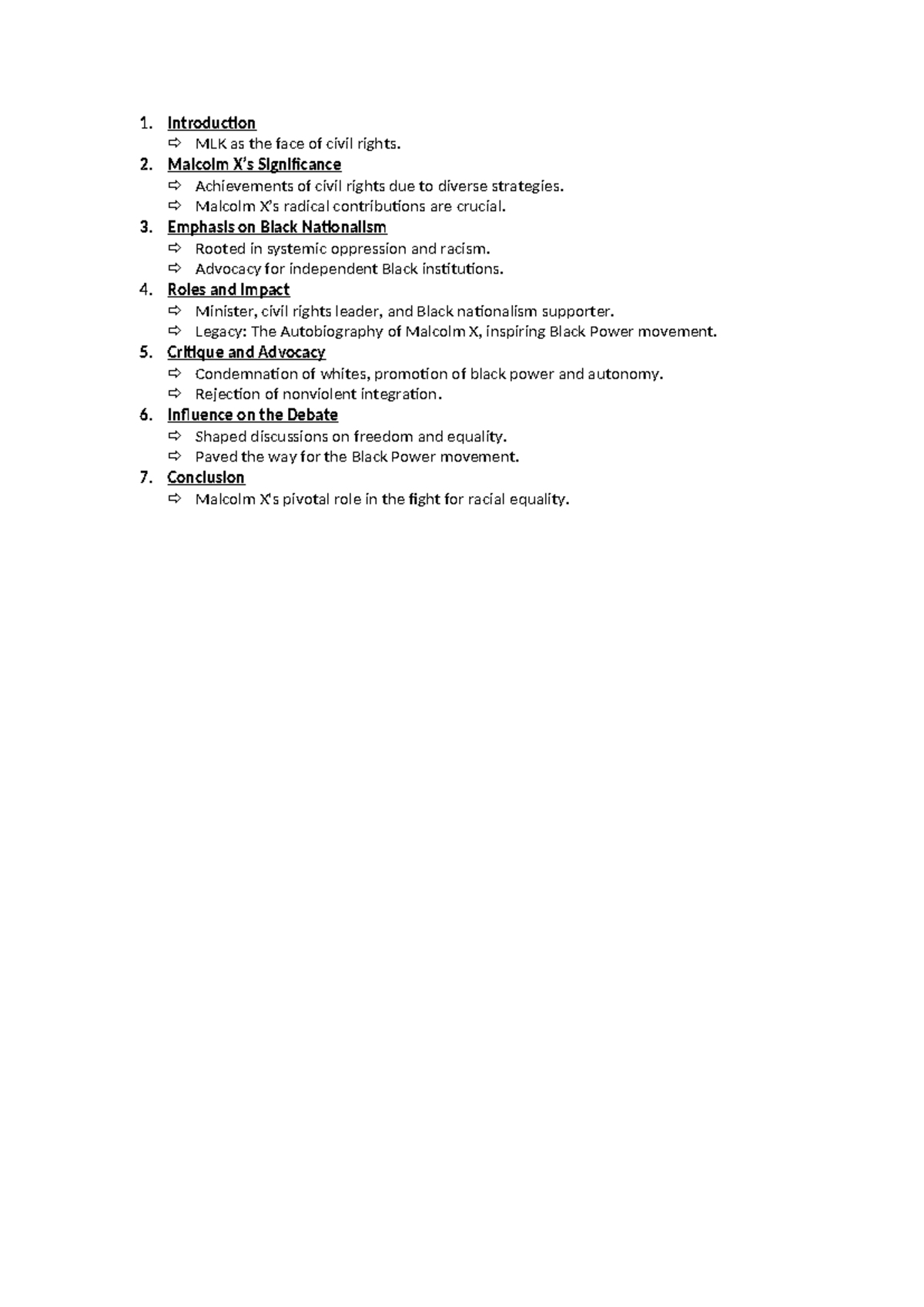 Structured INFO Sheet - Introduction MLK as the face of civil rights ...