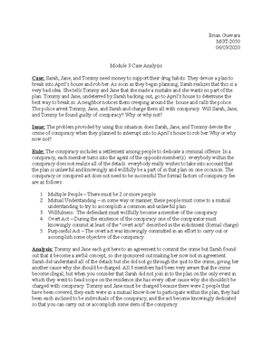 Module Case 7 Analysis - Practice Assignment - Brian Guevara MGT- June ...