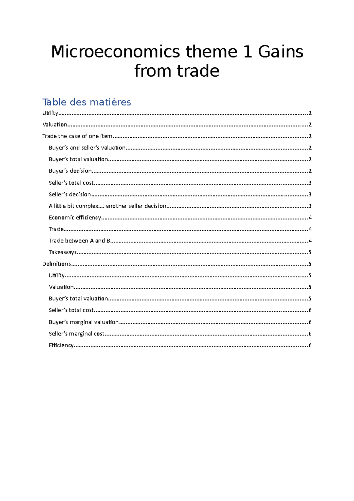 Microeconomics theme 1 Gains from trade - ECON10803 - HEC Montréal ...