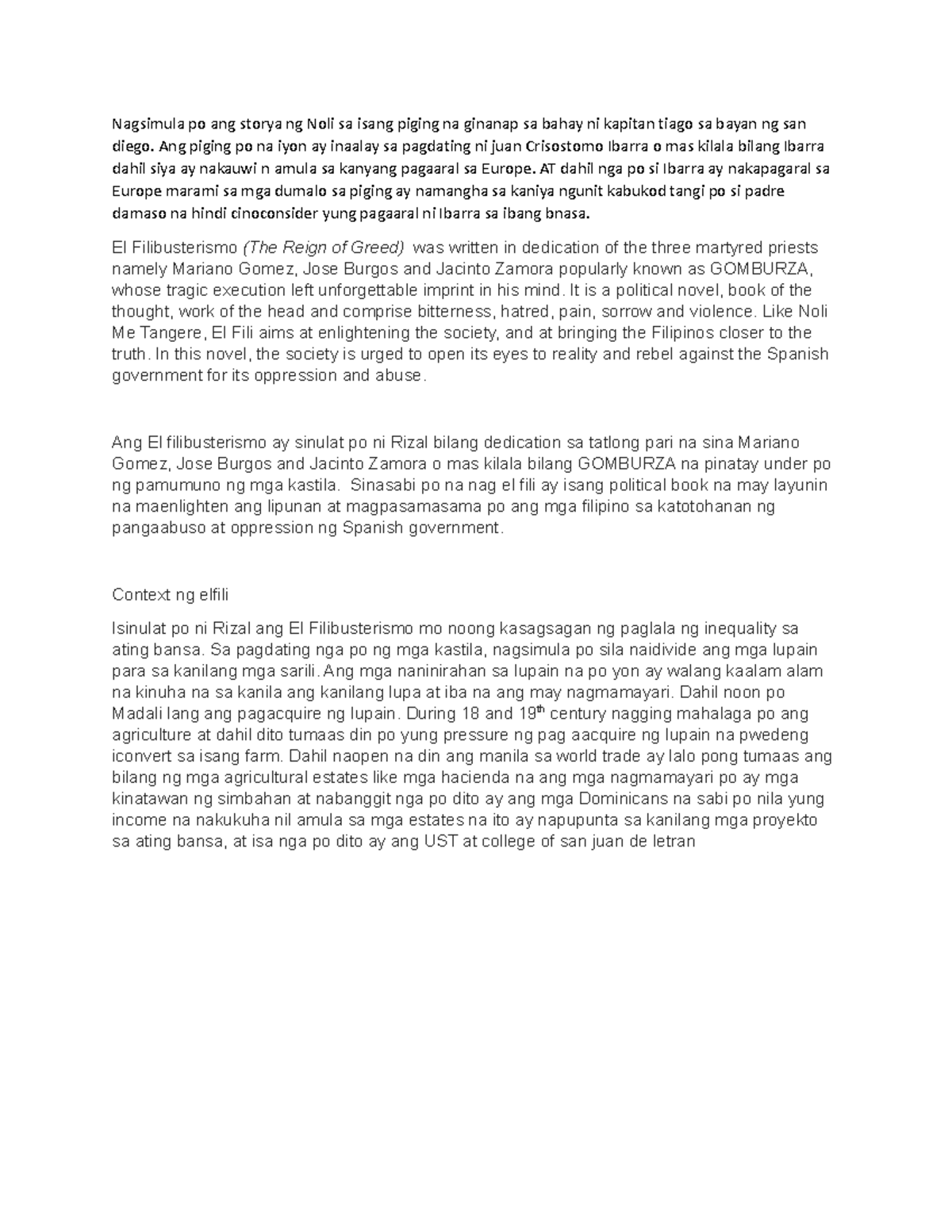 Noli Me Tangere - Nagsimula po ang storya ng Noli sa isang piging na ...