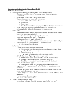 HLTH 2020 Exam 1 Material - What is Public Health (Introduction ...