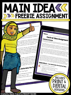 Central Idea and supporting details Iready Answer Key - Determining ...