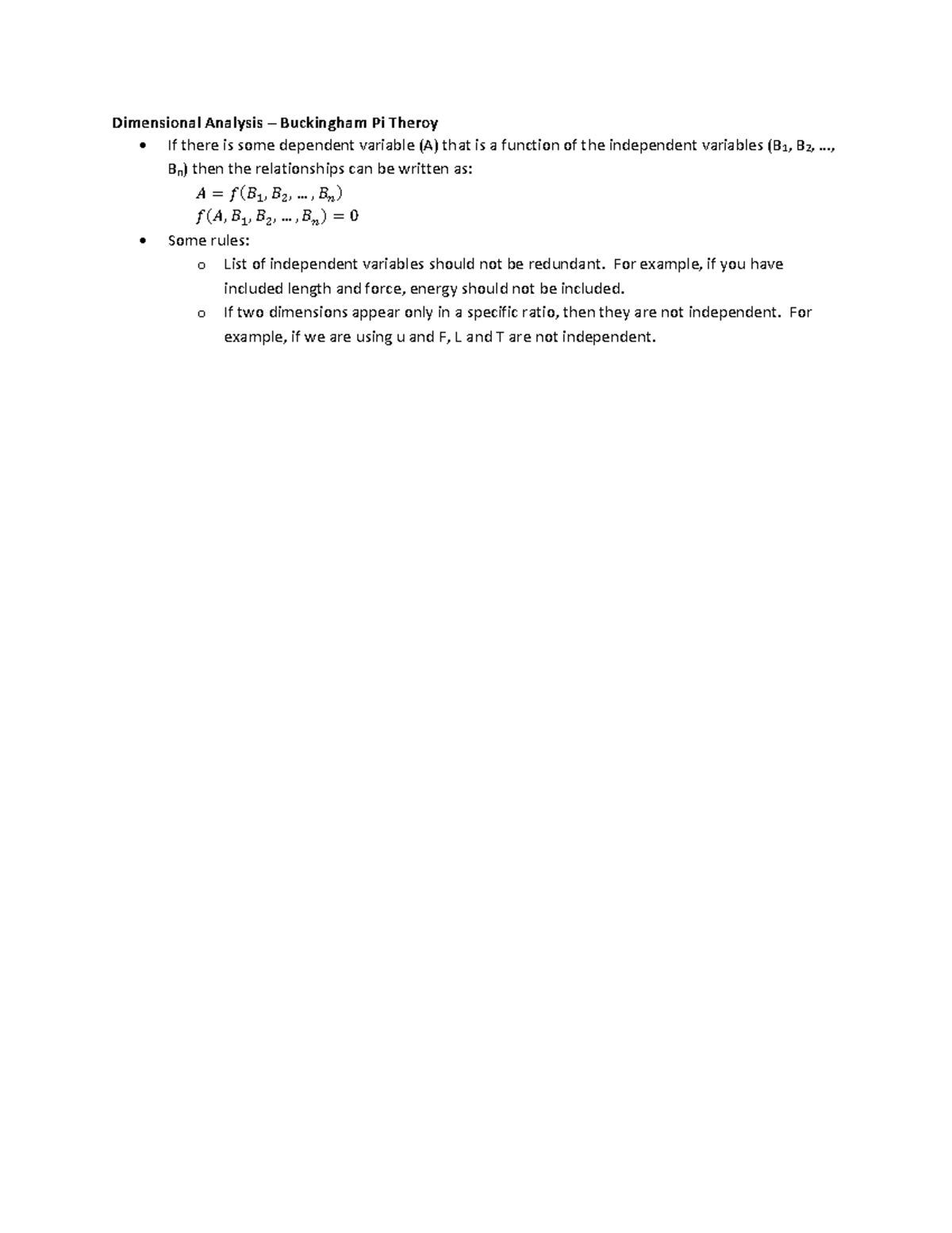 26-Dimensional Analysis - For example, if you have included length and ...