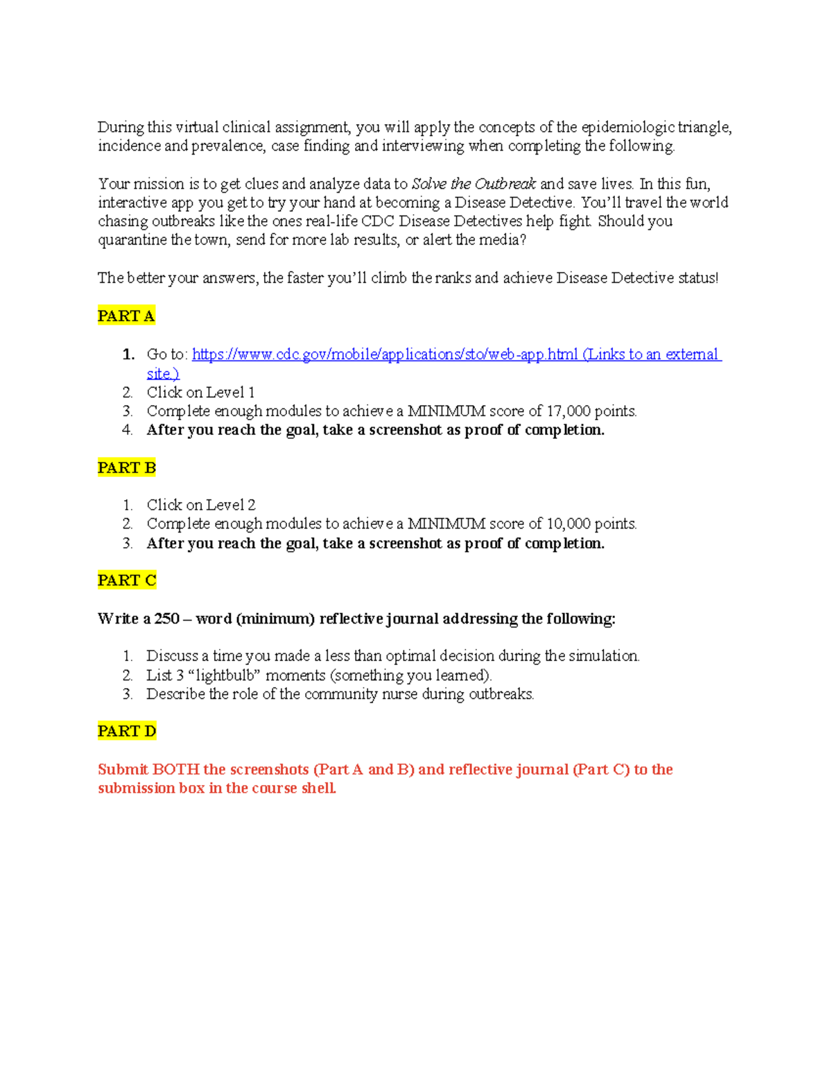 Epi Clinical Activity - lecture - During this virtual clinical ...