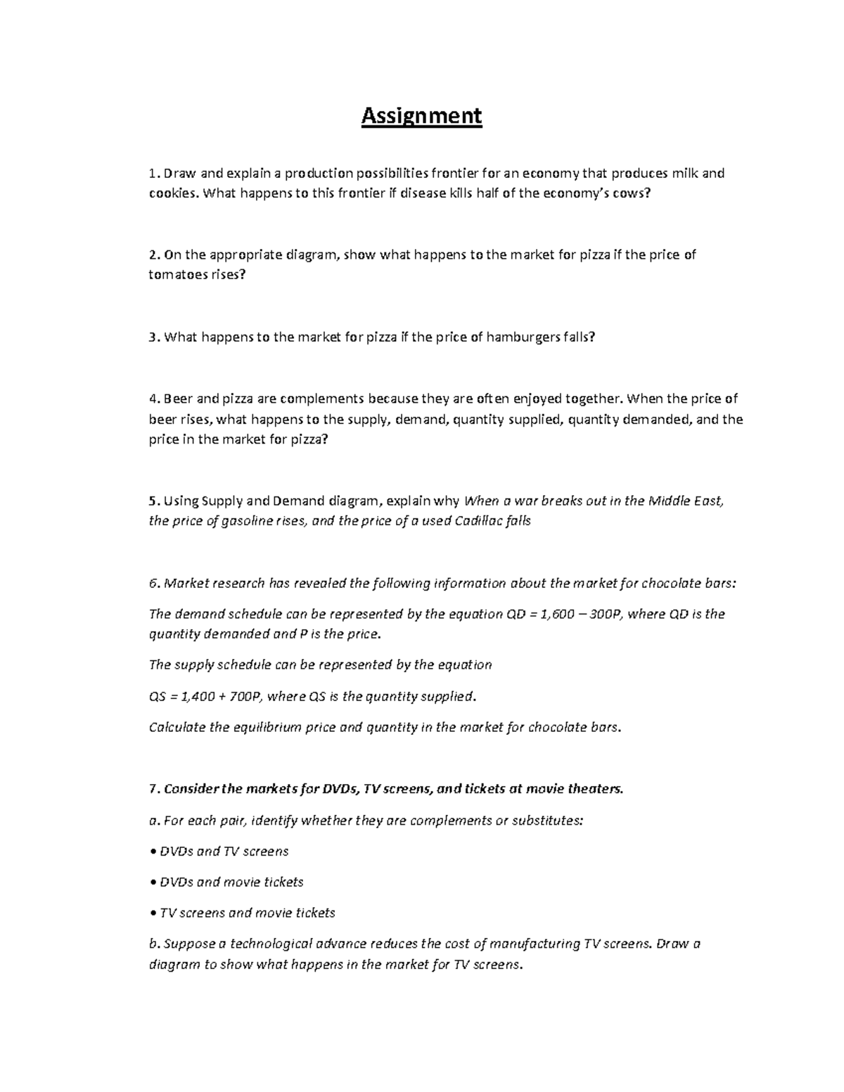 201 Online Assignment - 1 - Assignment Draw and explain a production ...