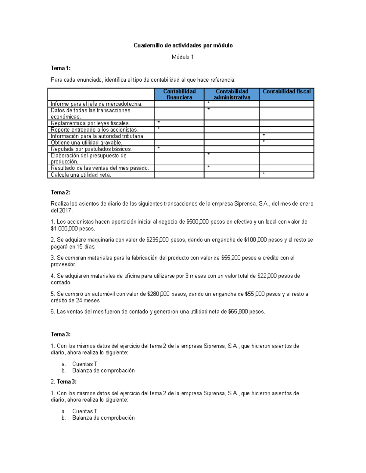 Cuadernillo de actividades módulo 1 Tetra - Cuadernillo de actividades ...