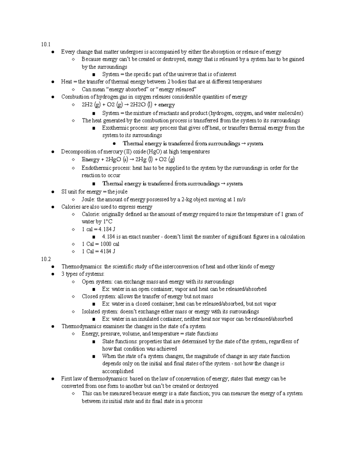 CHEM 202 Week 1 Readings - 10. Every change that matter undergoes is ...