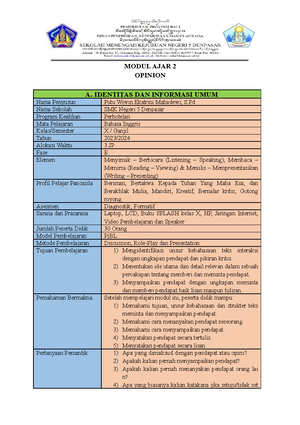 Modul Ajar E4 Degree of Comparison - MODUL AJAR 4 DEGREE OF COMPARISON ...