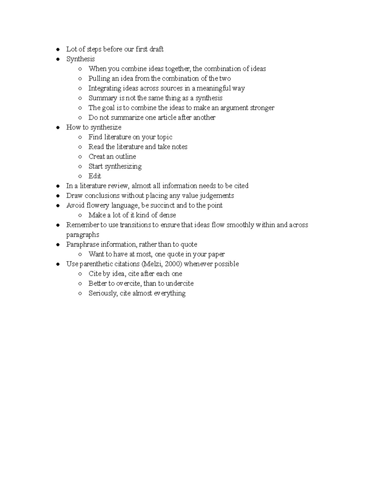 02 11 21 - Synthesis - Lot of steps before our first draft Synthesis ...