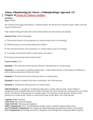 Adams 6e tif ch08 - Test bank study - Pharmacology for Nurses, 6e ...