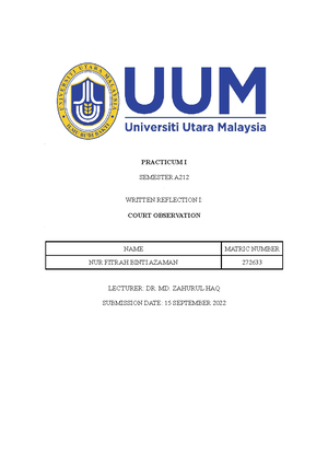 Practicum Report Writing Guidelines - Banking - STANDARD GUIDELINES FOR ...