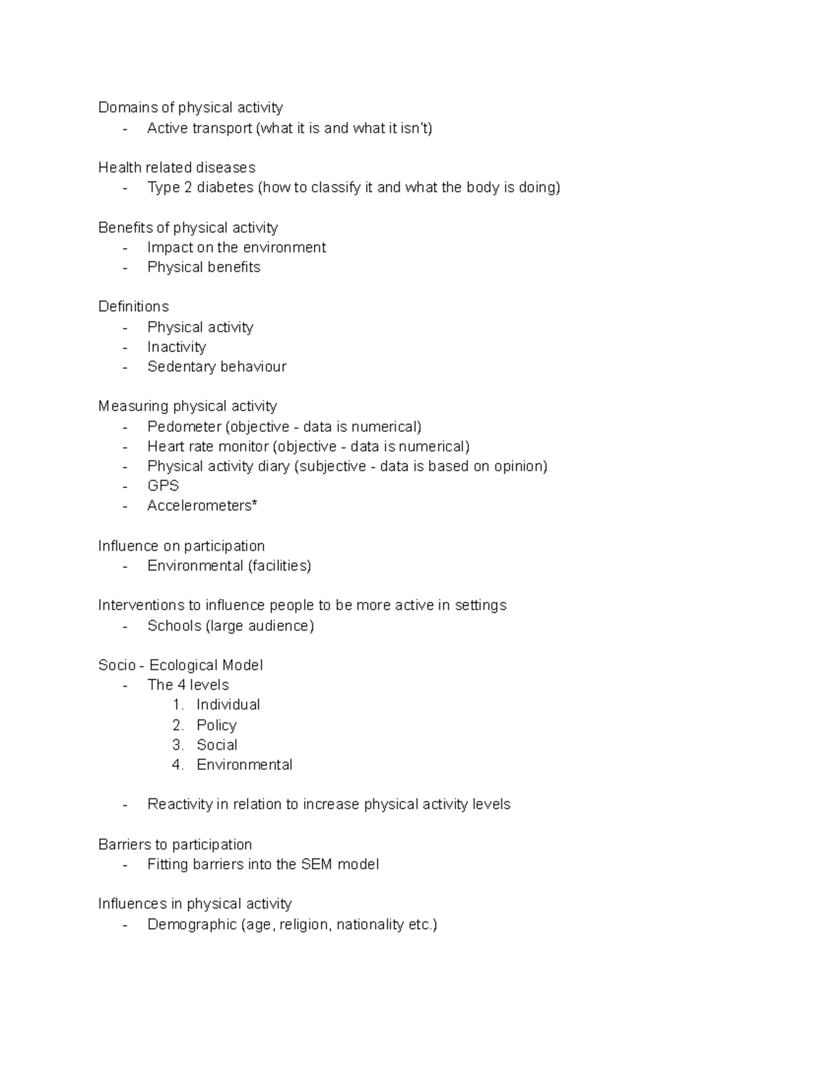 Semester 2 Exam - A checklist provided to go through what will be on ...