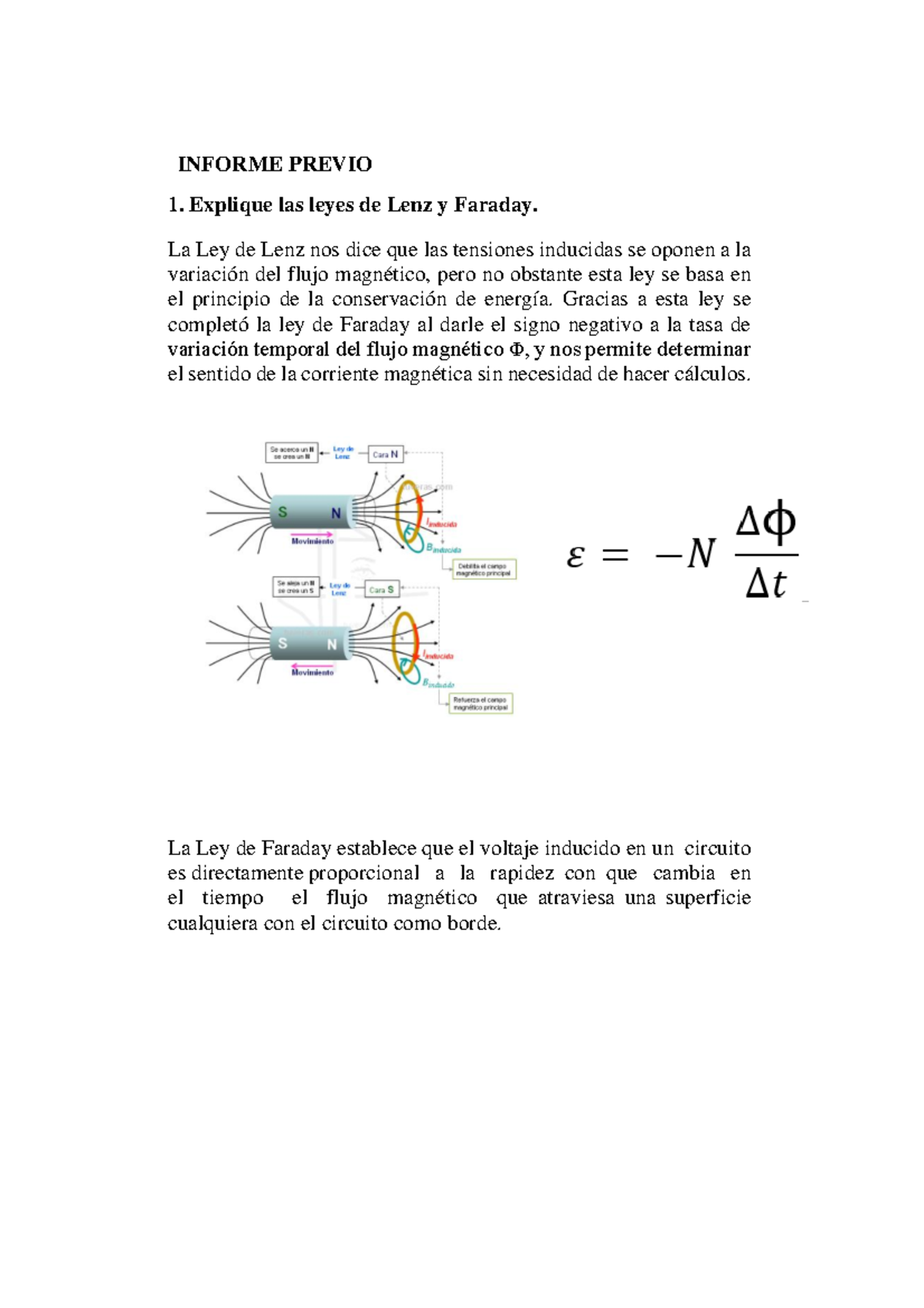 Laboratorio 2 - Informe previo - Circuitos Electricos II-2-12 - INFORME PREVIO Explique las ...