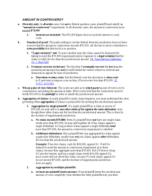 Civil Procedure - Prof Durham 3 - PRECLUSION 1. GENERAL PRINCIPLES a ...
