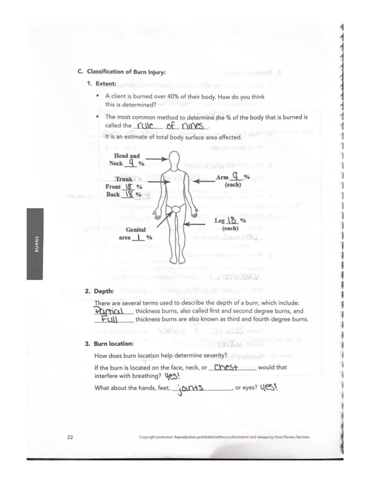 III. Burns - Hurst Book - NUR201 - Studocu