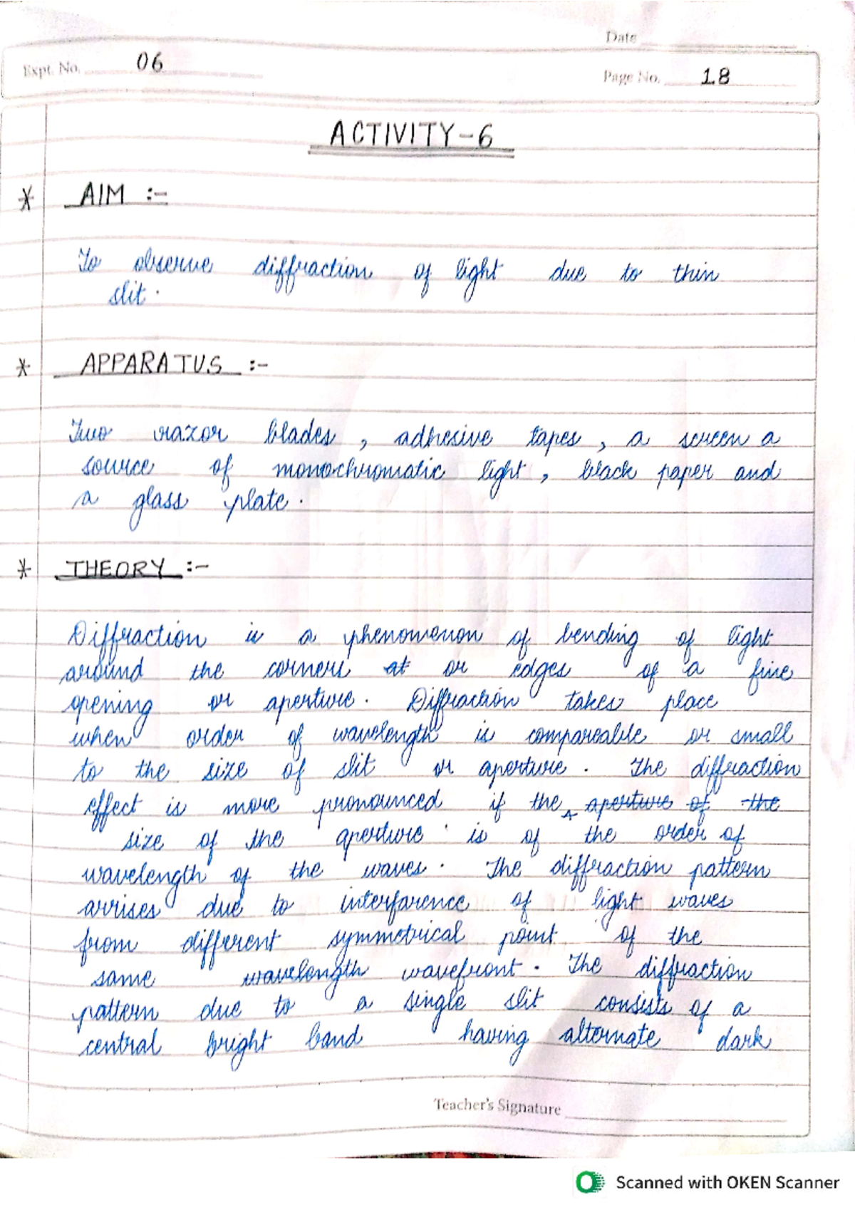 Activity 6 - Physics - Studocu