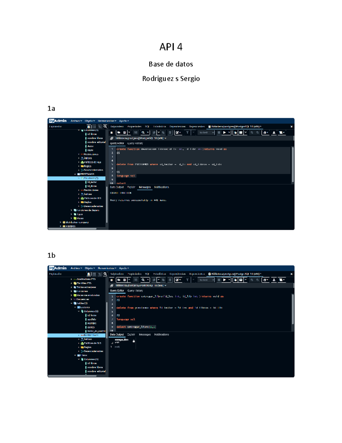 Api 4 - adcdsvdsvsvs sf w g rgRG - API 4 Base de datos Rodriguez S ...