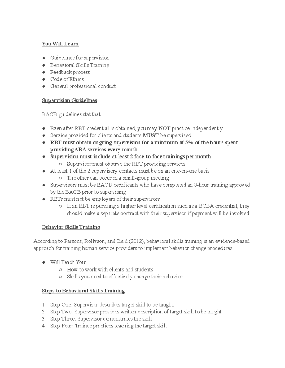 Ethical and Professional Behavior Part 1 - You Will Learn Guidelines ...