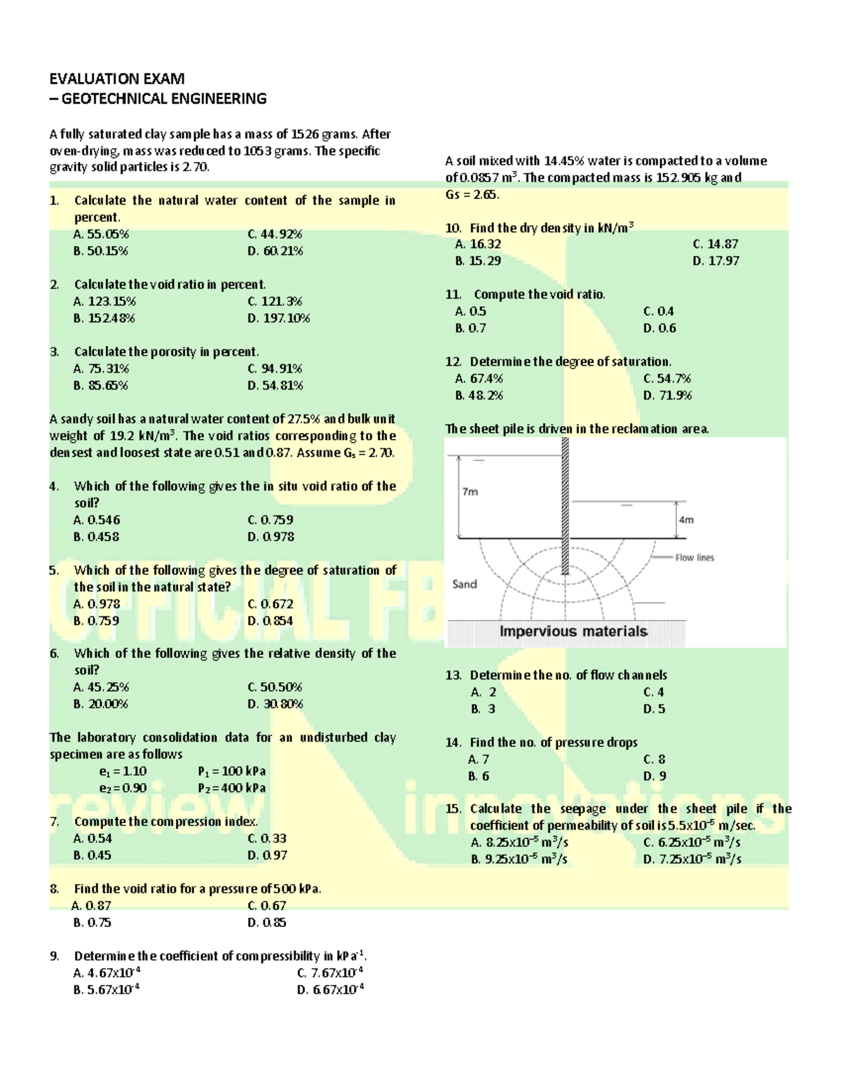 Dry Run Eval Exam - For Practices - Warning: TT: undefined function: 32 Warning: TT: undefined ...