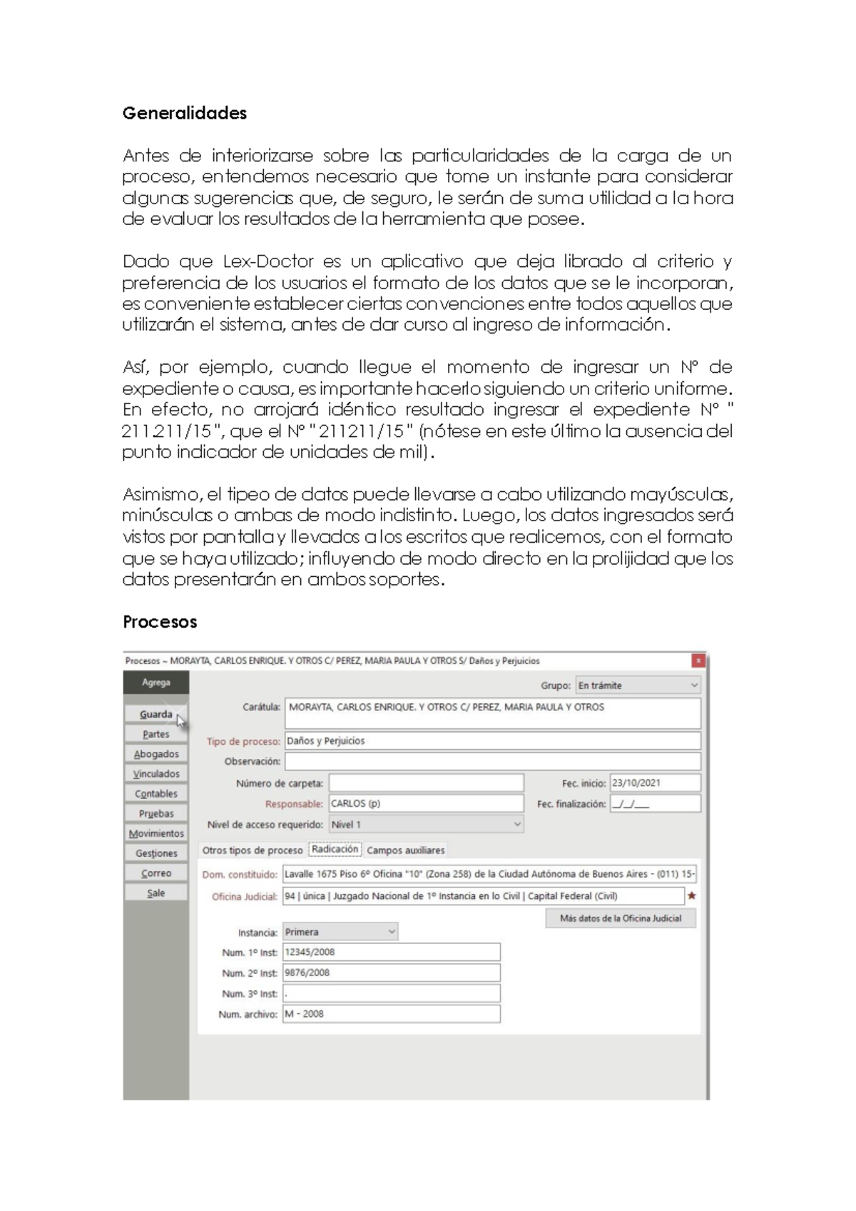 Guia Lex Doctor 11 - Generalidades Antes de interiorizarse sobre las ...