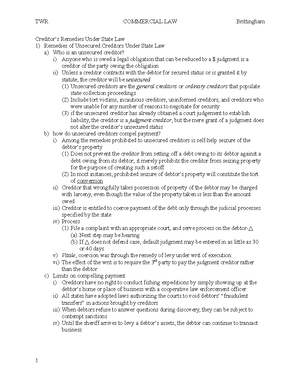 UCC Outline - Formation 1 Aspects of Sales a. UCC 1-103 Construction of ...