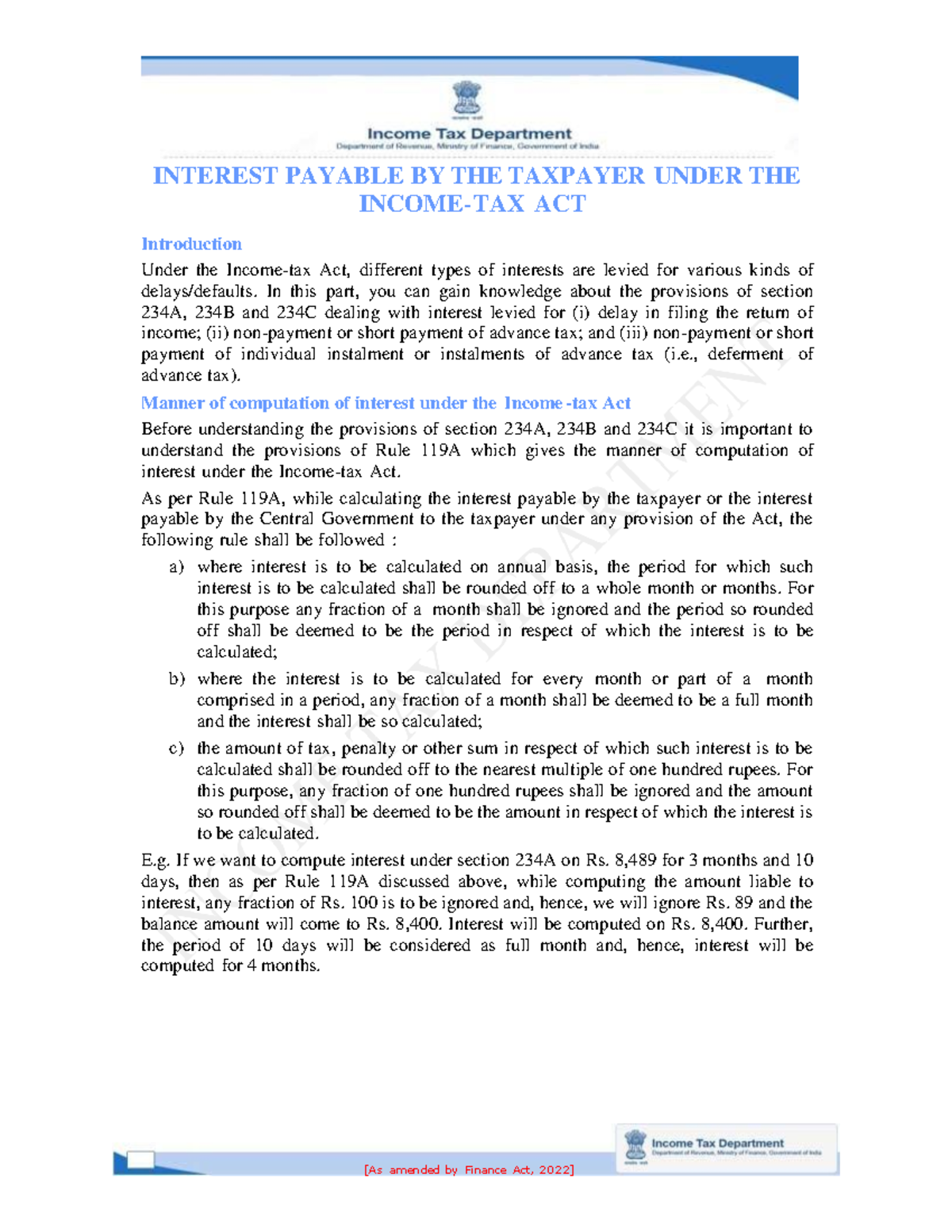 6-interest payable by the taxpayer - INTEREST PAYABLE BY THE TAXPAYER ...