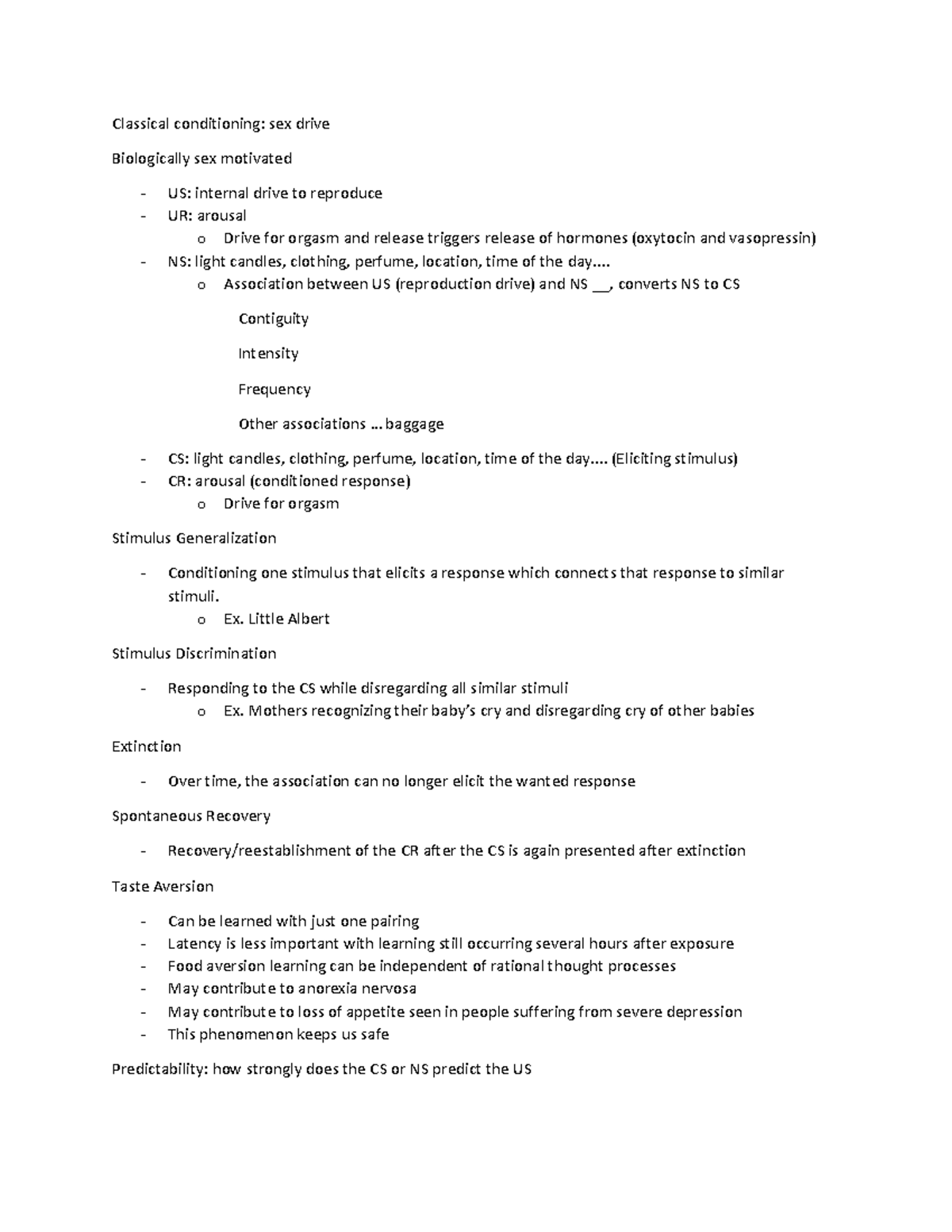 Instrumental And Operant Conditioning Classical Conditioning Sex