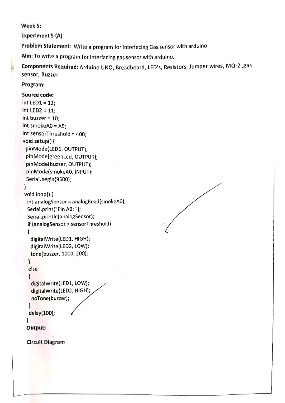 Iot Observation Iot Week 5 Experiment 5 A Problem Statement Write A Program For