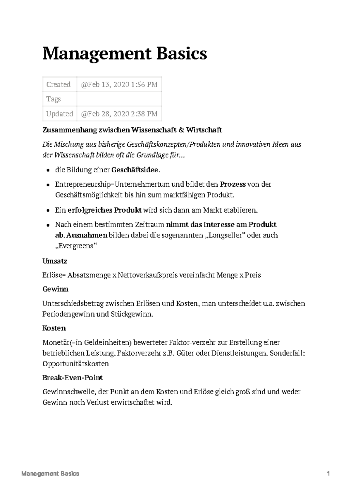Management Basics - Management Basics Created Tags Updated Zusammenhang ...