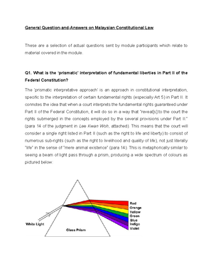 Consti III tutorial - TUTORIAL QUESTIONS TUTORIAL 1 Topic 1: THE HEADS OF STATE IN MALAYSIA Who ...
