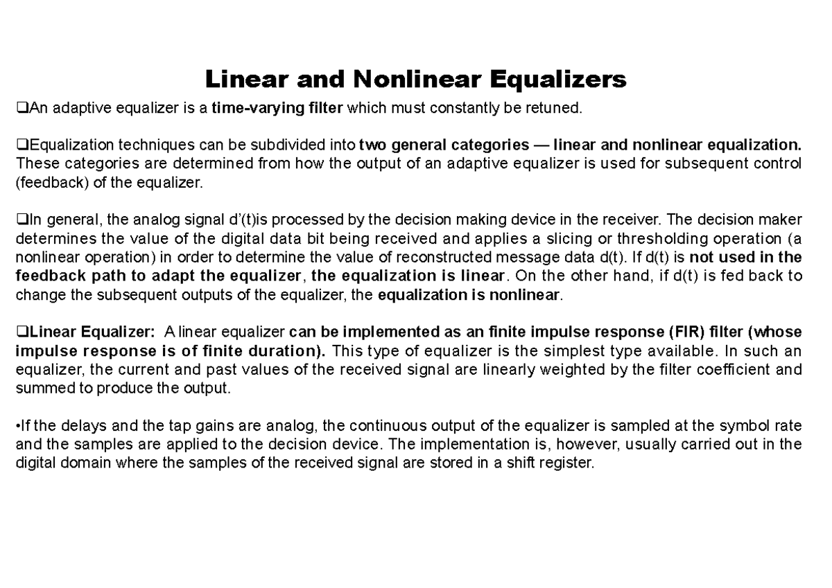 Cellular Comm-EC3036-Notes-Module-3&4-2022-3 - Linear and Nonlinear ...