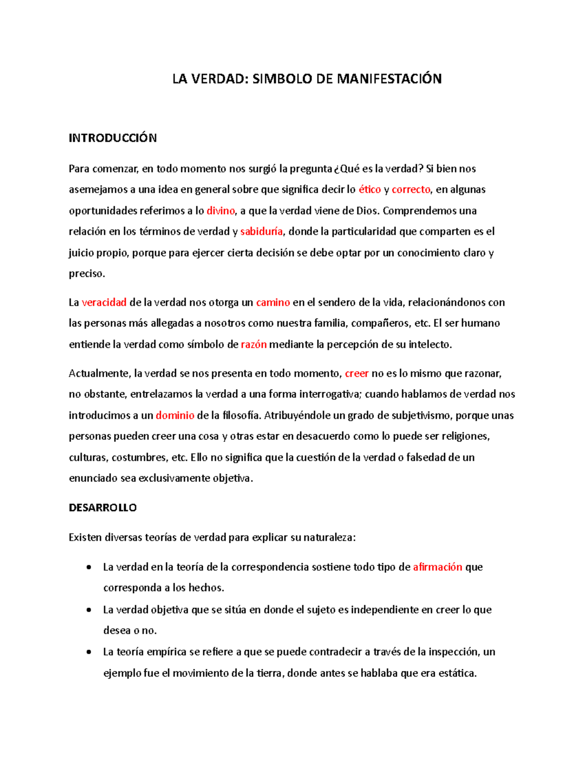 LA Verdad - Filosofía - LA VERDAD: SIMBOLO DE MANIFESTACIÓN ...