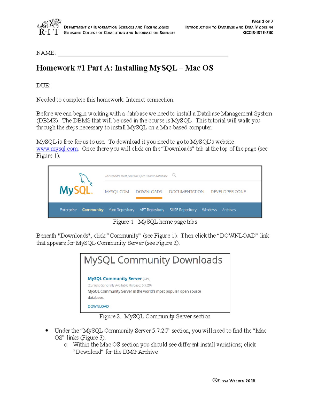 HW1 Part A Mac 2175 - HW 1 tutorial - D EPARTMENT OF INFORMATION S ...